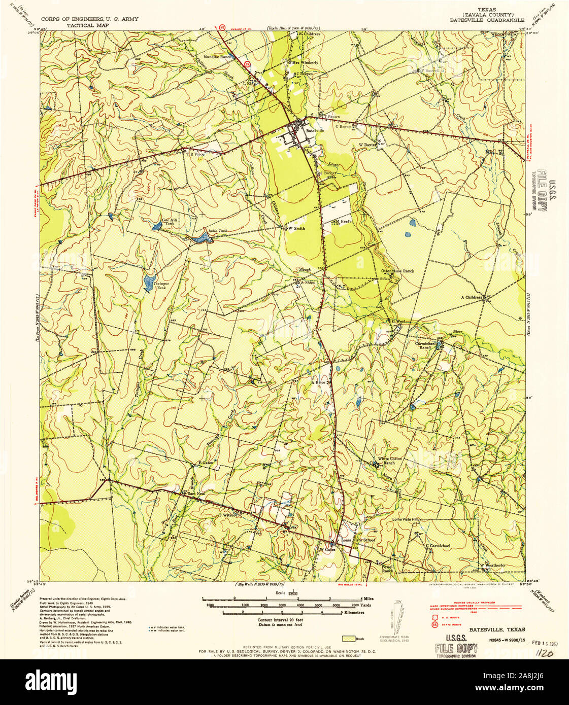 Map of batesville texas hi-res stock photography and images - Alamy