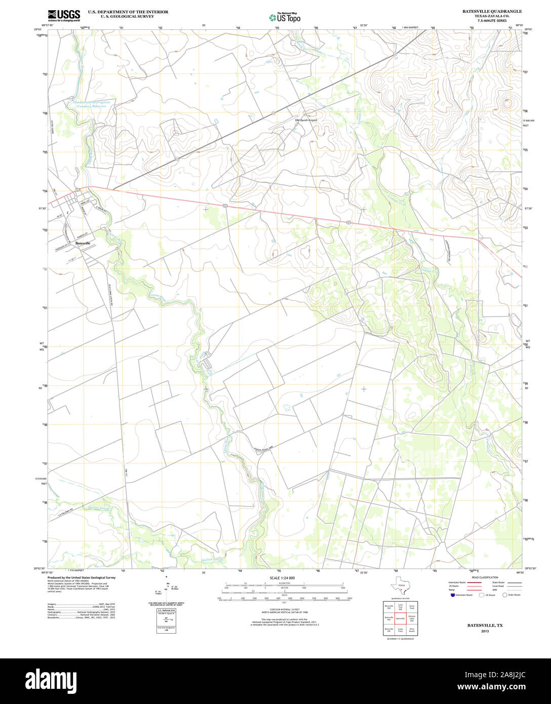 Map of batesville texas hi-res stock photography and images - Alamy