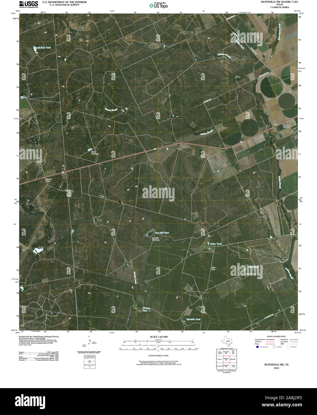 Map of batesville texas hi-res stock photography and images - Alamy