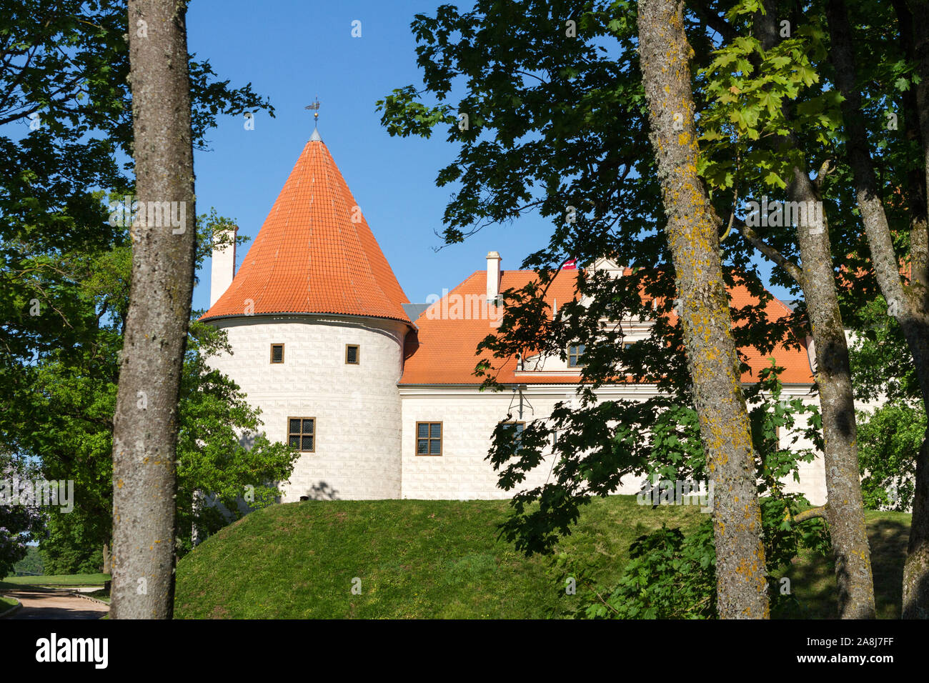 Architecture of Bauska castle Stock Photo - Alamy