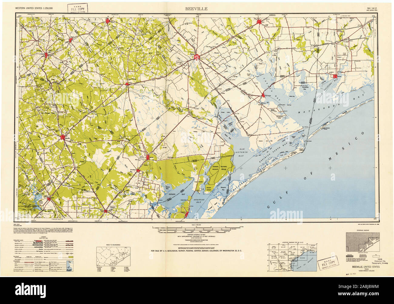 Map of beeville hi-res stock photography and images - Alamy