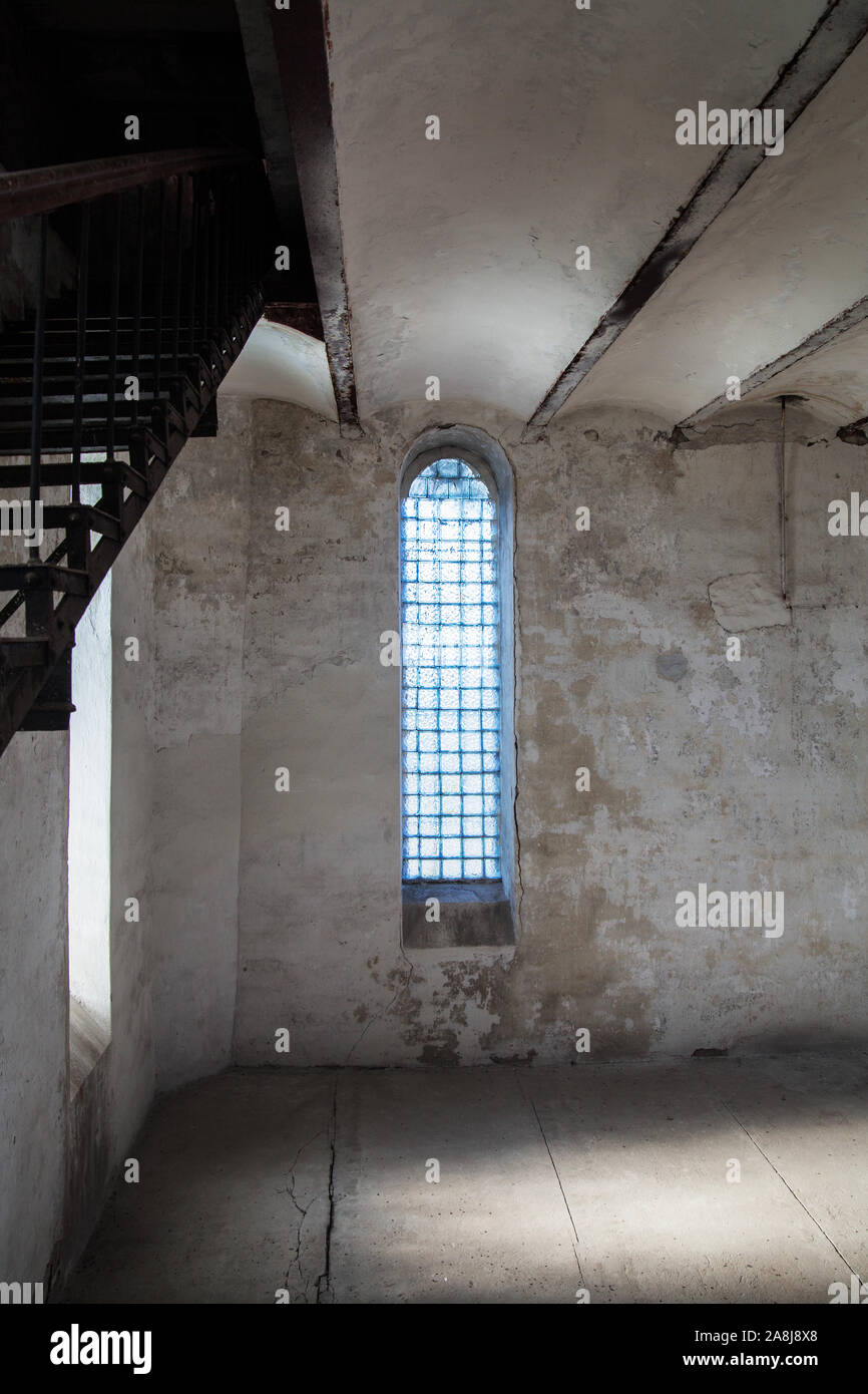 Inside of old water tower Stock Photo - Alamy