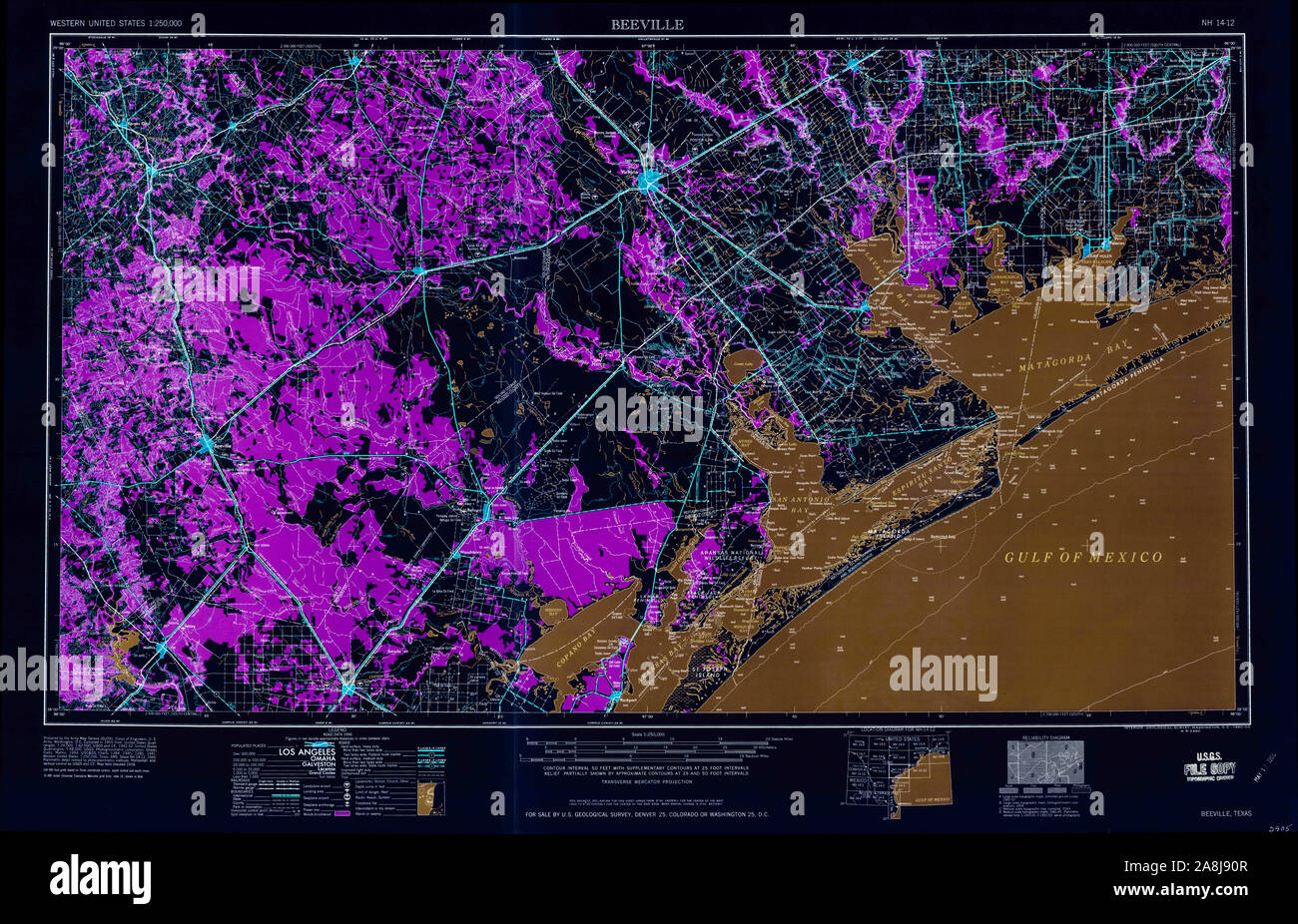 Map of beeville hi-res stock photography and images - Alamy