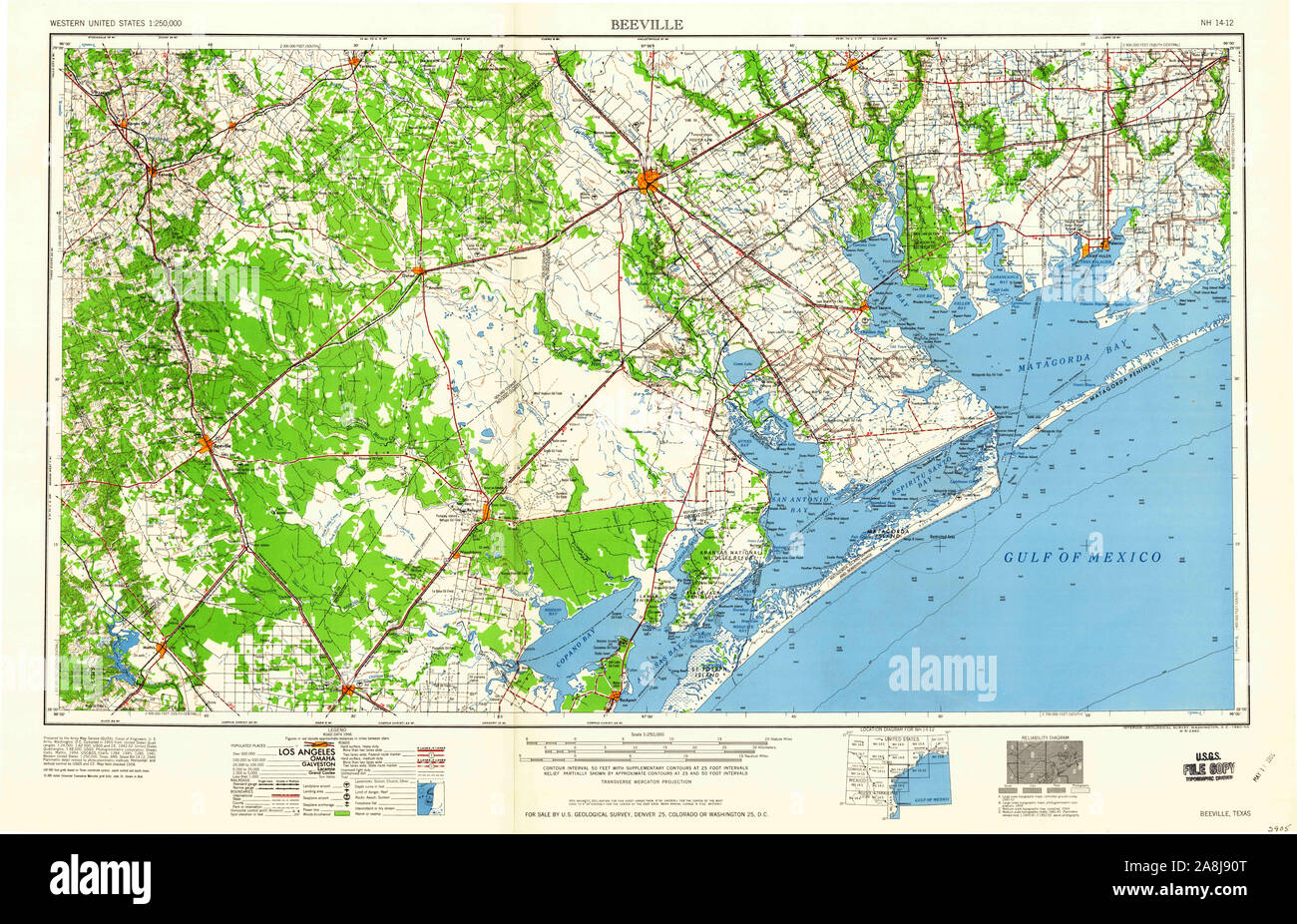 Map of beeville hi-res stock photography and images - Alamy