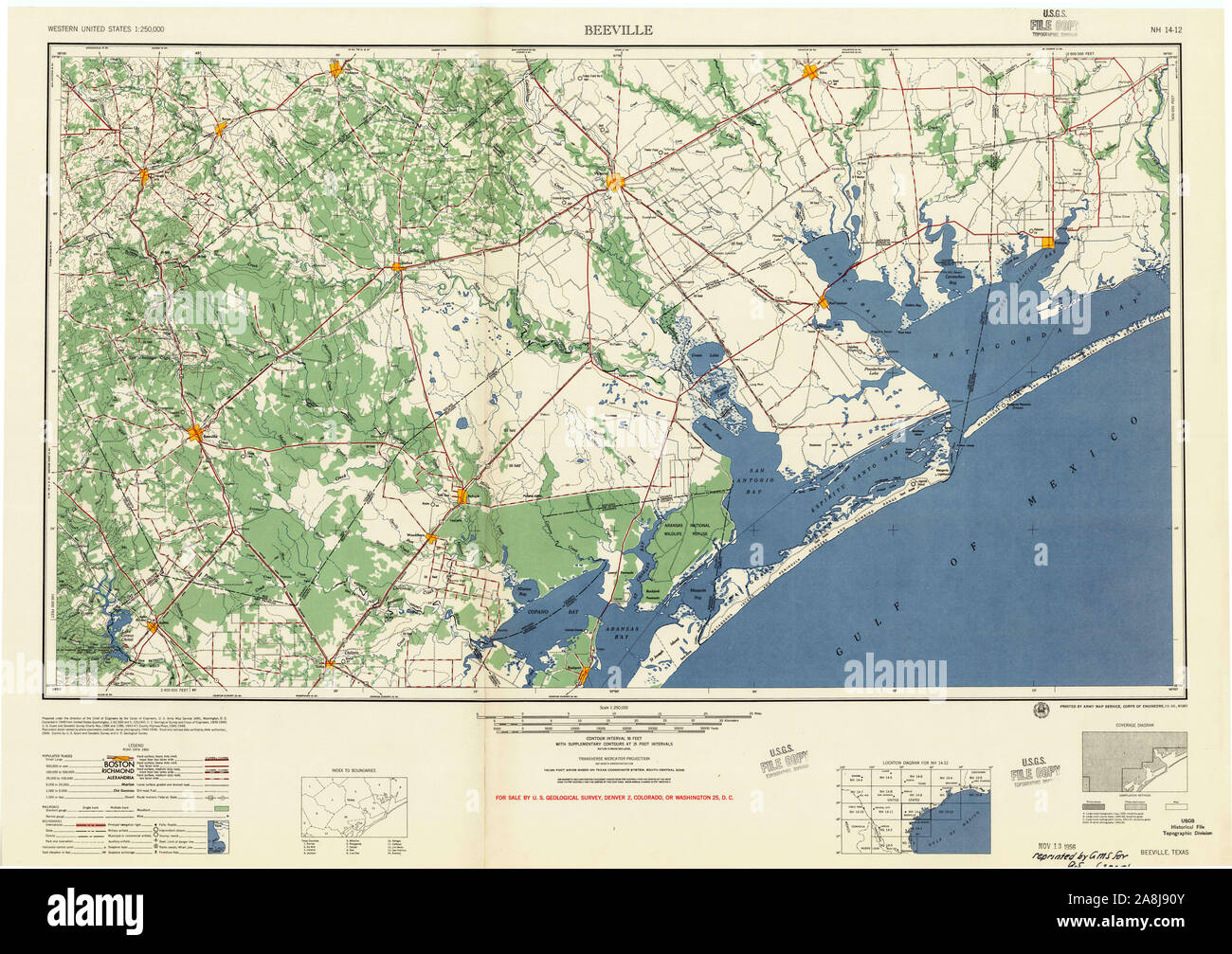 Map of beeville hi-res stock photography and images - Alamy