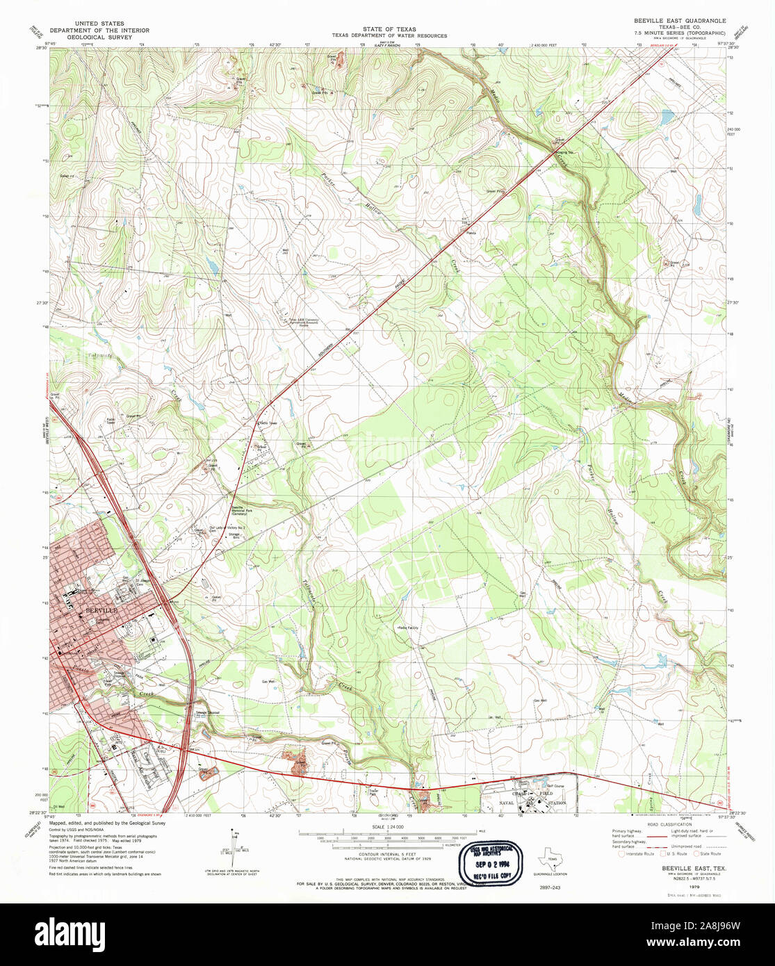 Map of beeville hi-res stock photography and images - Alamy
