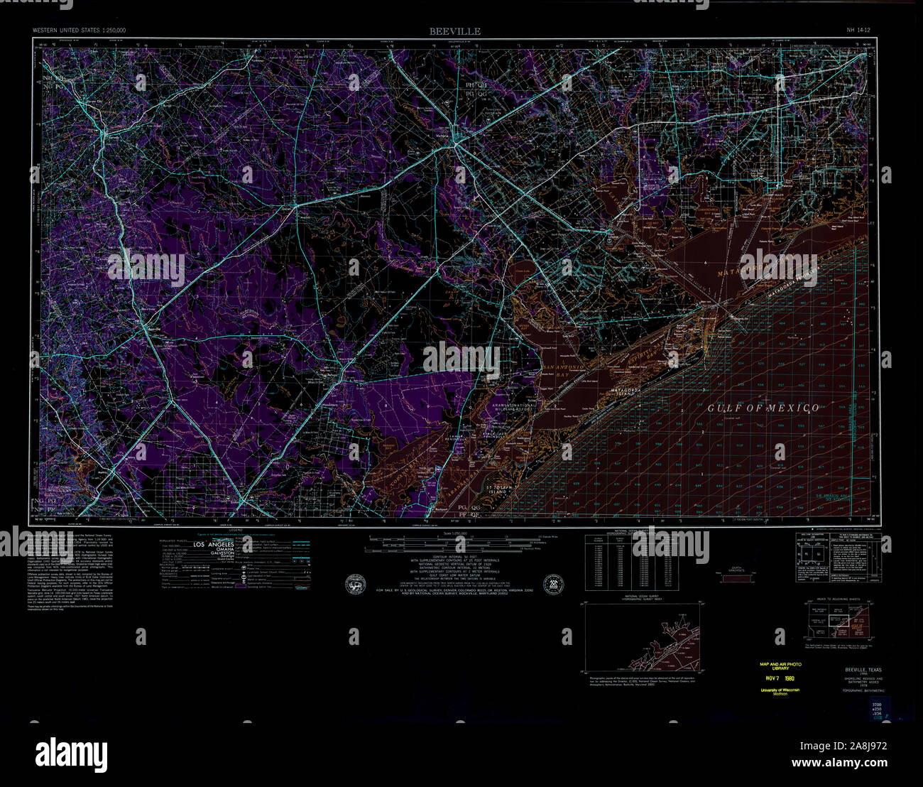 Map of beeville hi-res stock photography and images - Alamy