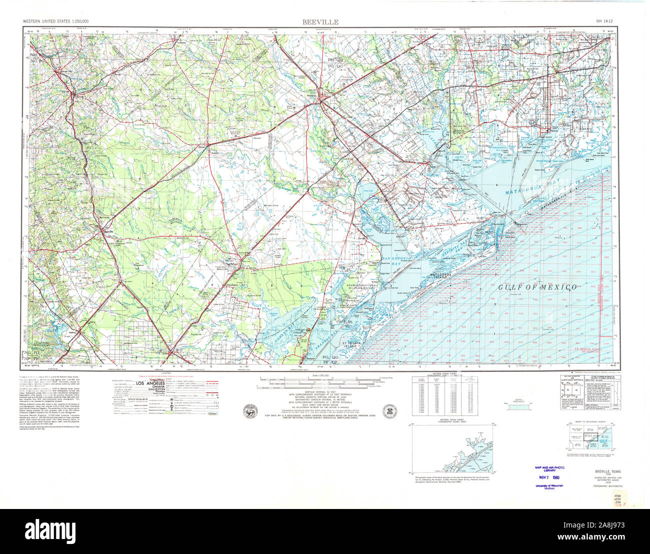 Map of beeville hi-res stock photography and images - Alamy