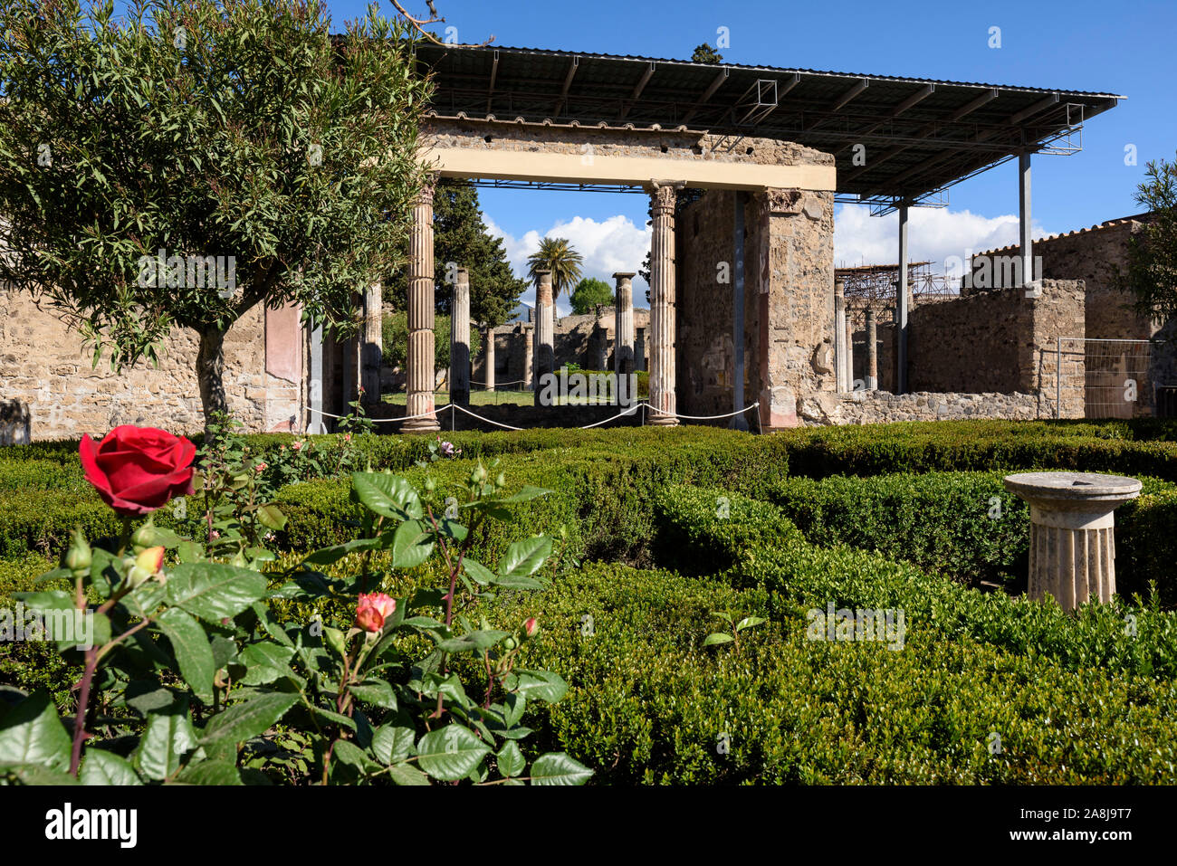 Pompei. Italy. Archaeological site of Pompeii. Casa del Fauno / House ...