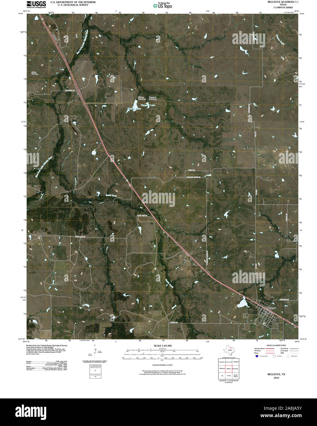 Map of bellevue Cut Out Stock Images & Pictures - Alamy