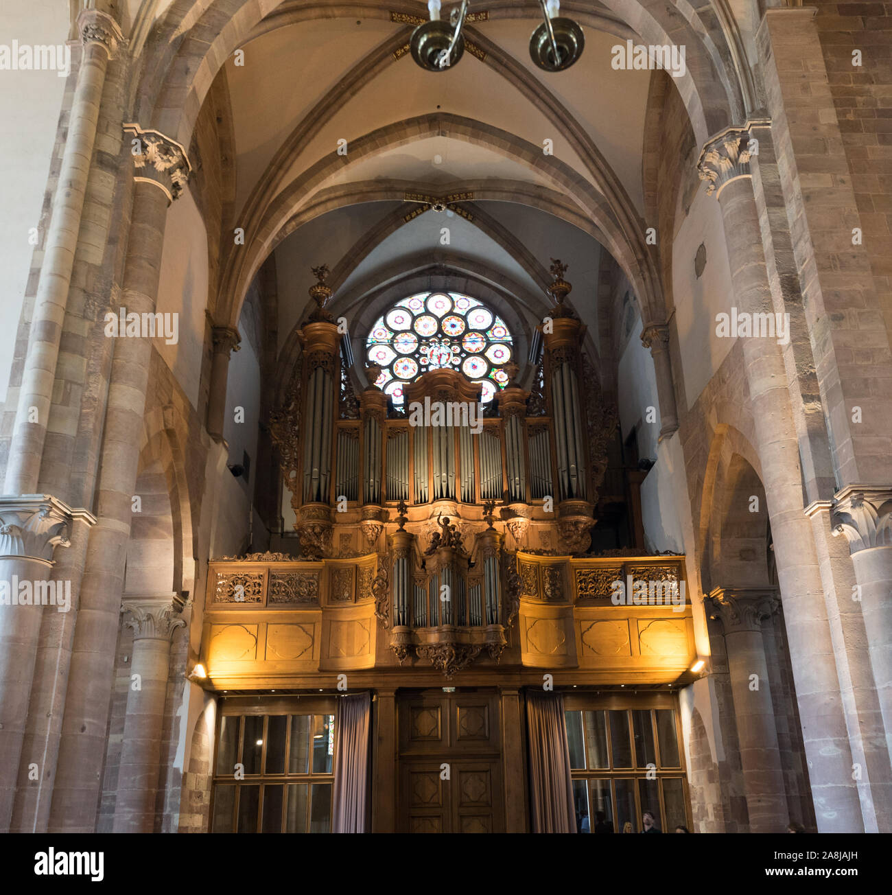 Strasbourg, Bas-Rhin / France - 10 August 2019: interior view of the ...
