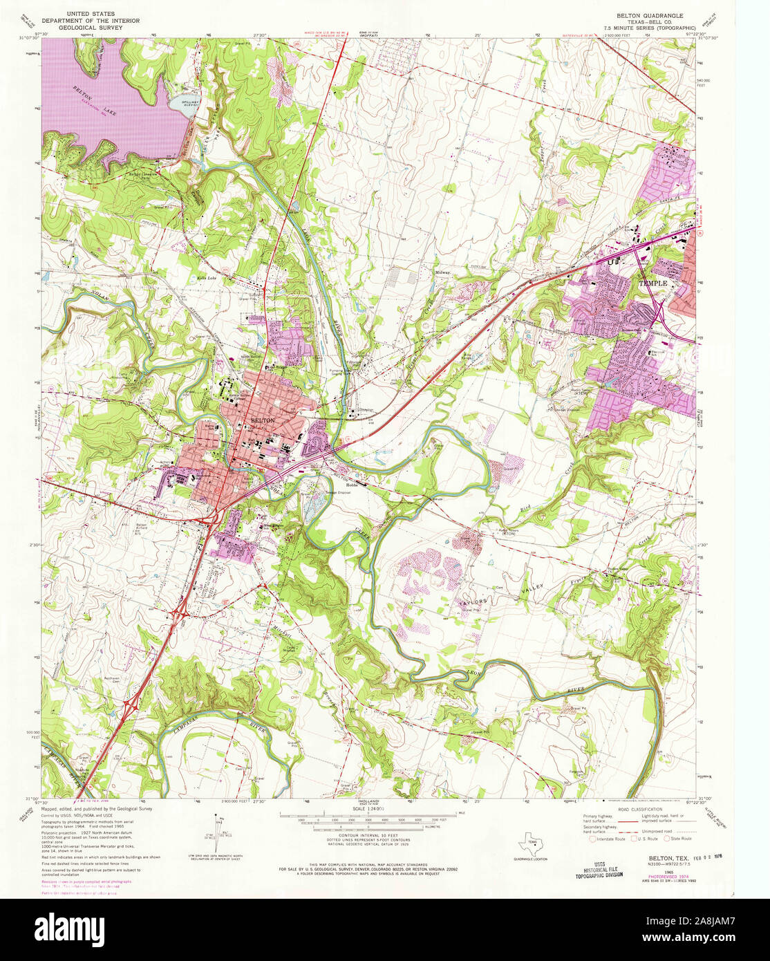 Belton map hi-res stock photography and images - Alamy