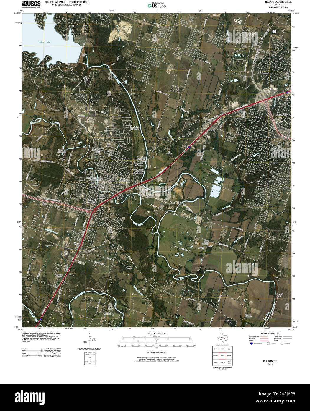 Belton map Cut Out Stock Images & Pictures - Alamy