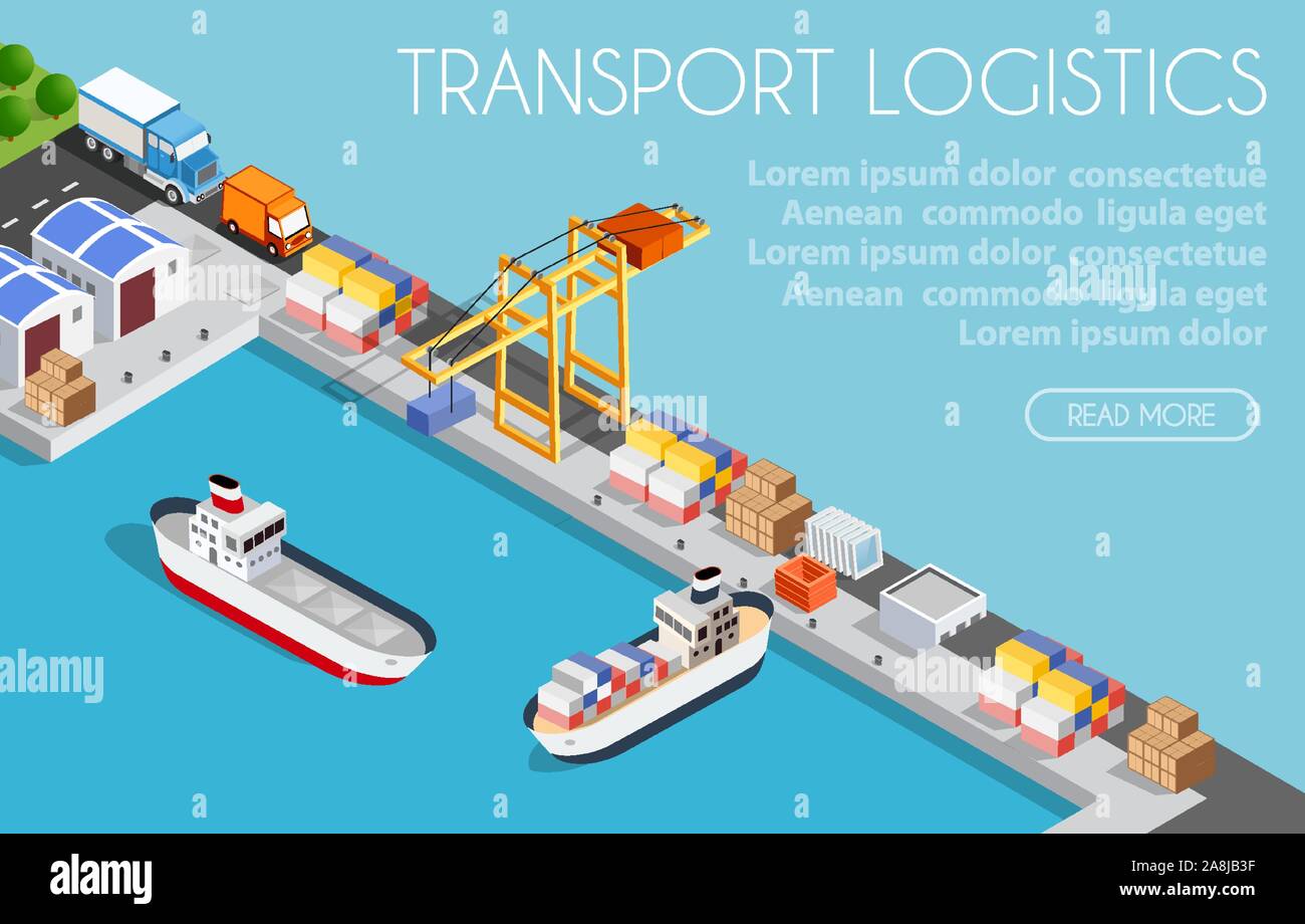 Container shipping Stock Vector Images - Alamy