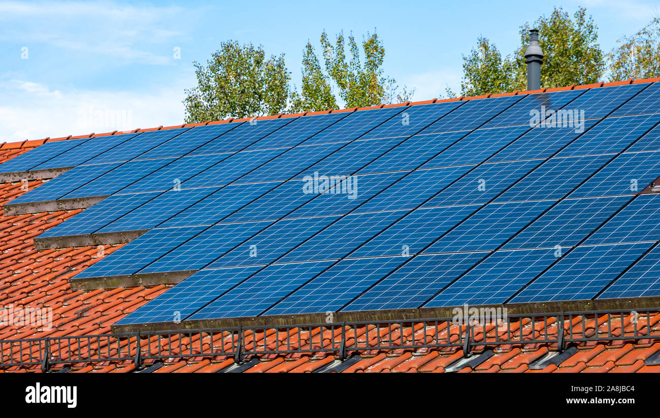 Solar roof panorama hi-res stock photography and images - Alamy