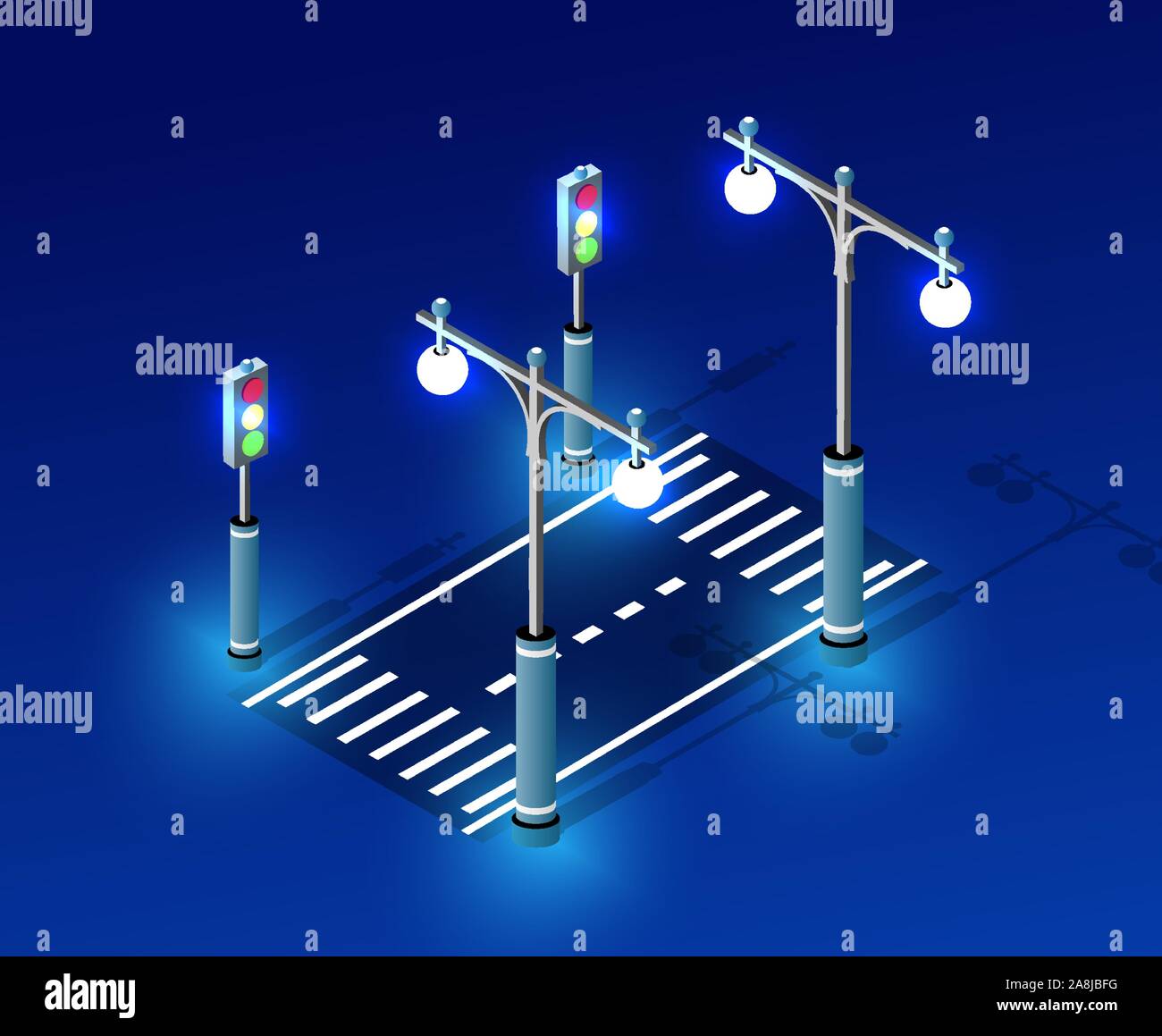 Isometric night light lighting Stock Vector Image & Art - Alamy