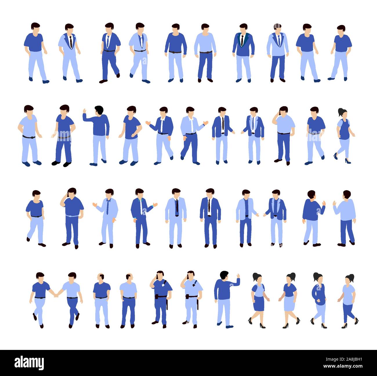 Isometric business women hi-res stock photography and images - Alamy