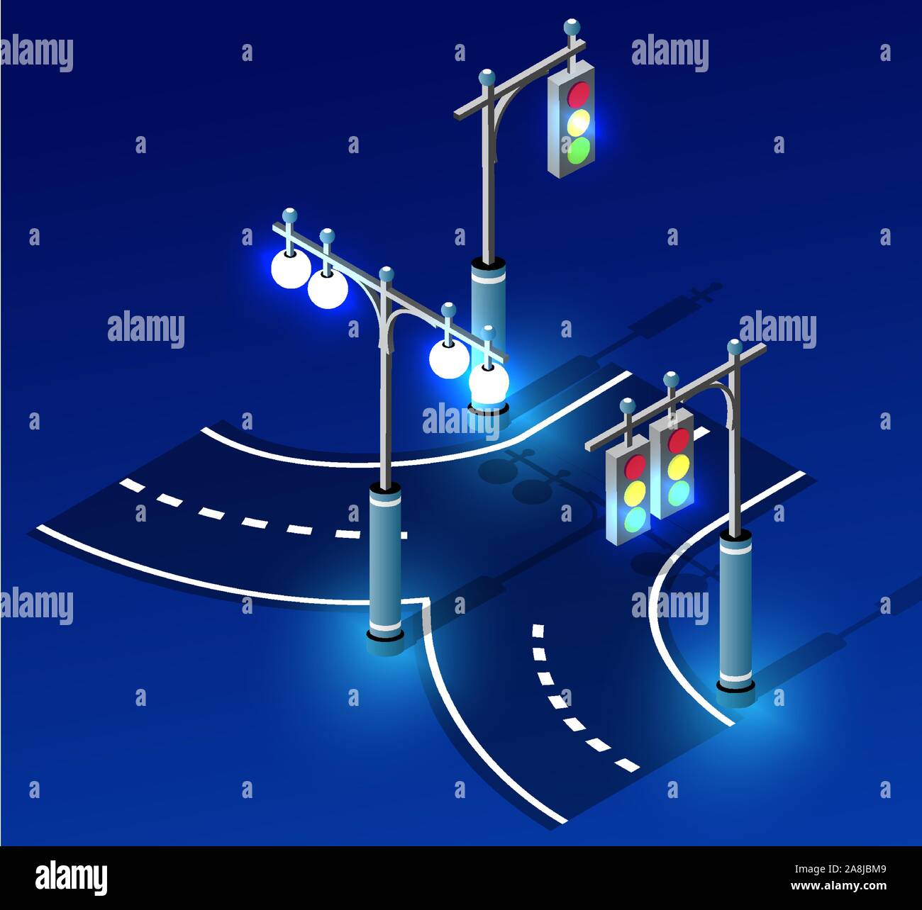 City street lighting Stock Vector Images - Alamy