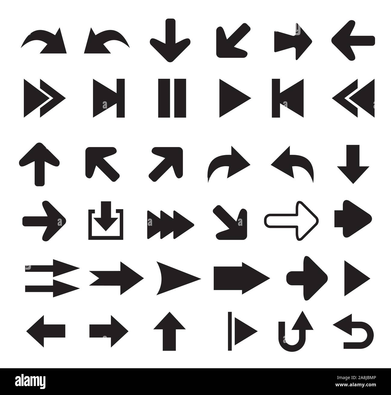 Back arrows Stock Vector Images - Alamy