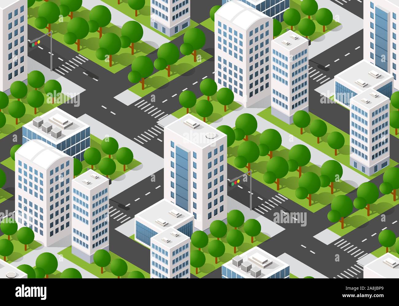 Seamless urban plan pattern map. Isometric landscape Stock Vector Image & Art - Alamy