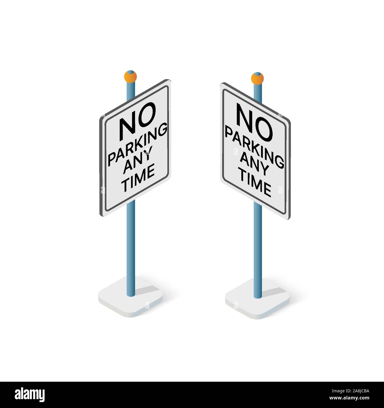 Road signs isometric set street object Stock Vector Image & Art - Alamy