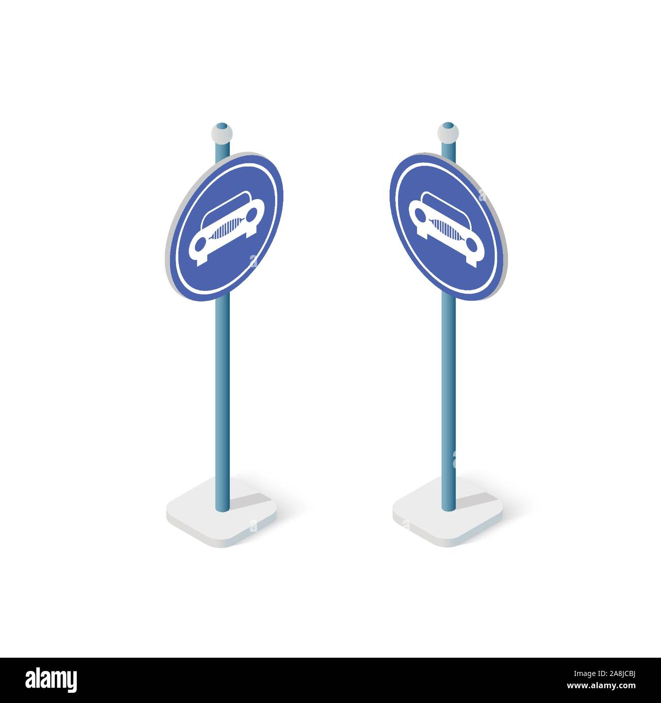 Traffic management road signs Cut Out Stock Images & Pictures - Alamy