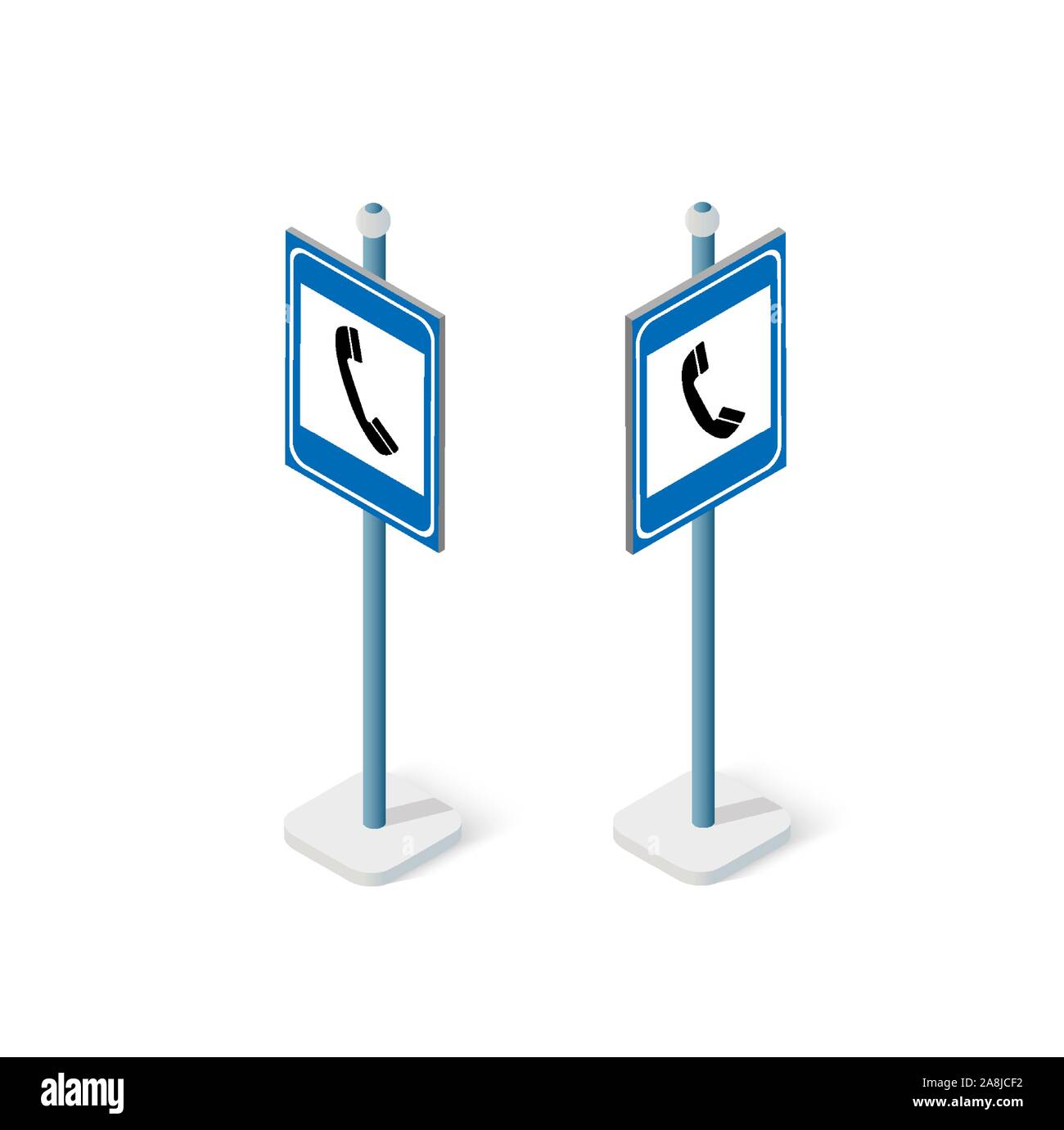 Road signs isometric set street object Stock Vector Image & Art - Alamy