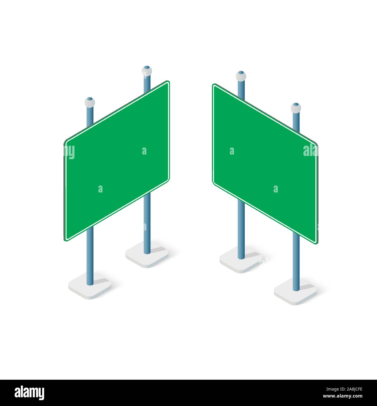 Road signs isometric set street object Stock Vector Image & Art - Alamy