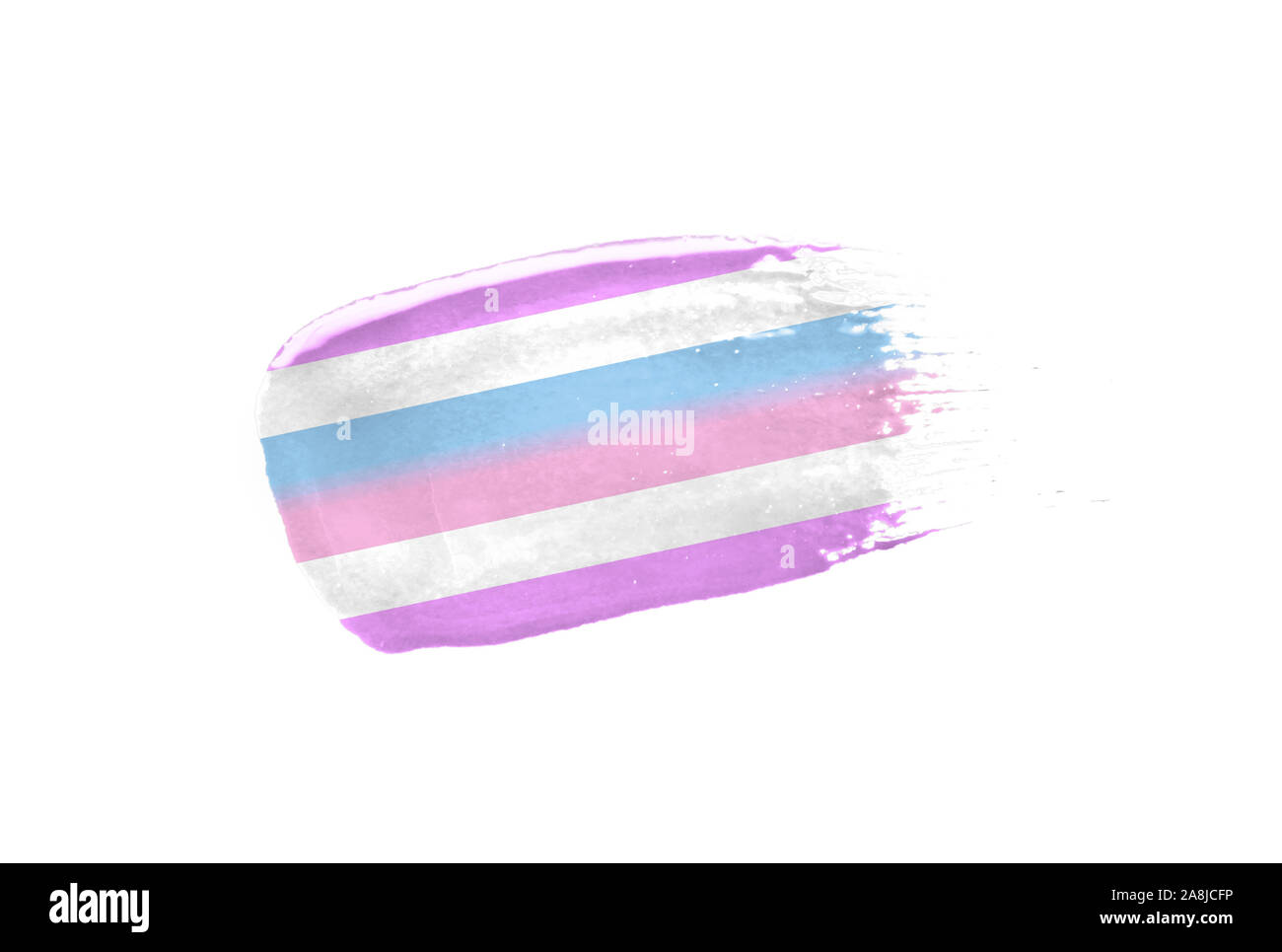 brush painted flag of bigender pride isolated on white background Stock ...