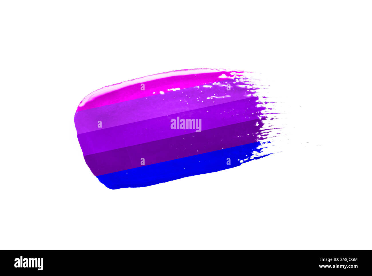 brush painted flag of Alternative Transgender pride isolated on white ...