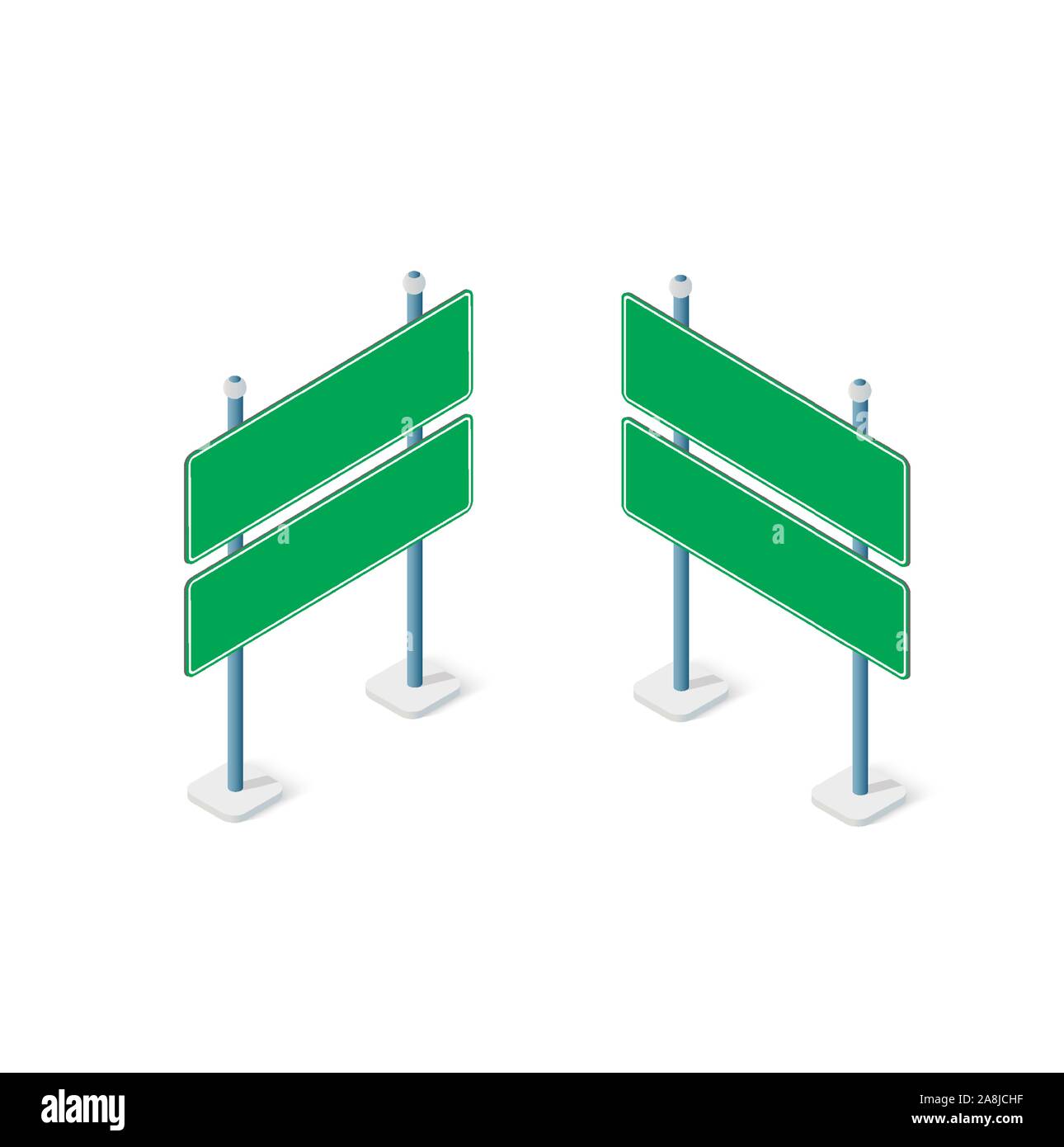 Road signs isometric set street object Stock Vector Image & Art - Alamy