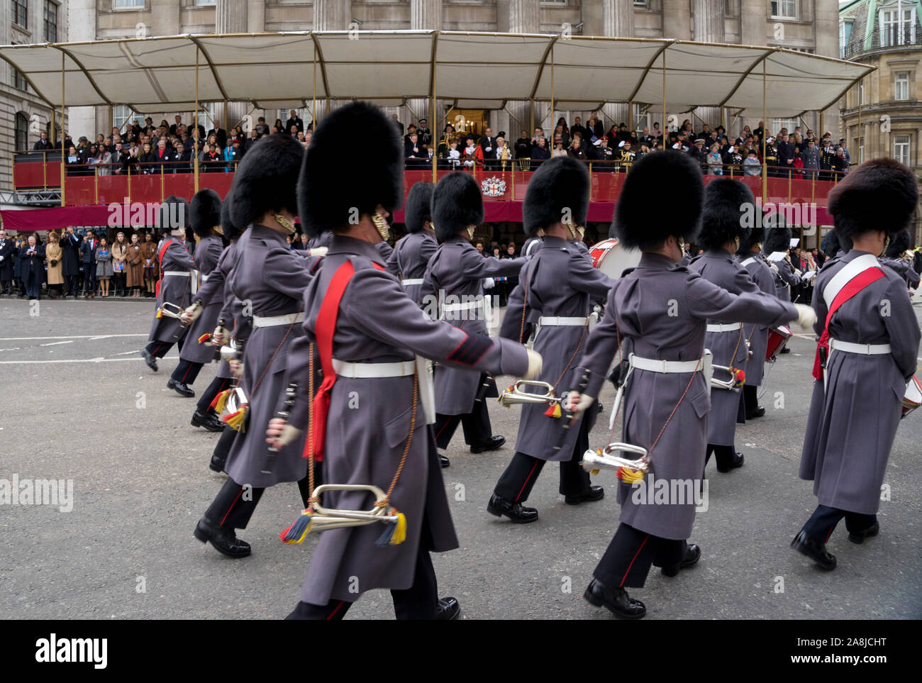 Coldstream Guards and band at the annual Lord Mayor's parade show in ...