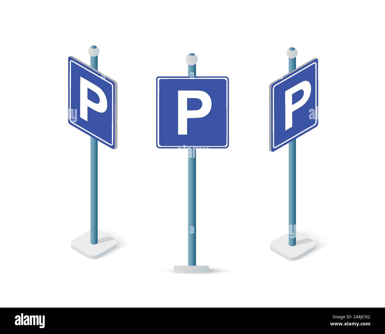 Road signs isometric set street object Stock Vector Image & Art - Alamy