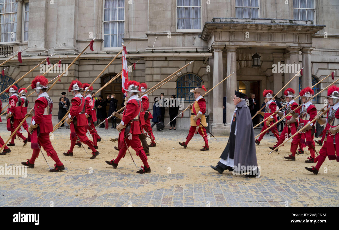 Guards in traditional costumes by the official carriage of the annual ...