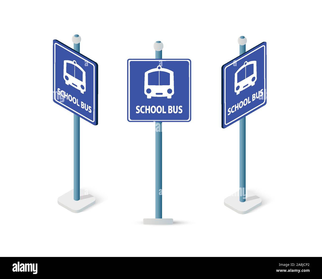 Road signs isometric set street object Stock Vector Image & Art - Alamy
