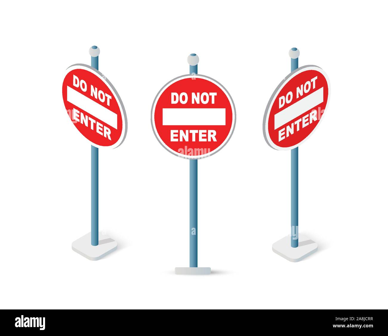 Traffic management road signs Cut Out Stock Images & Pictures - Alamy