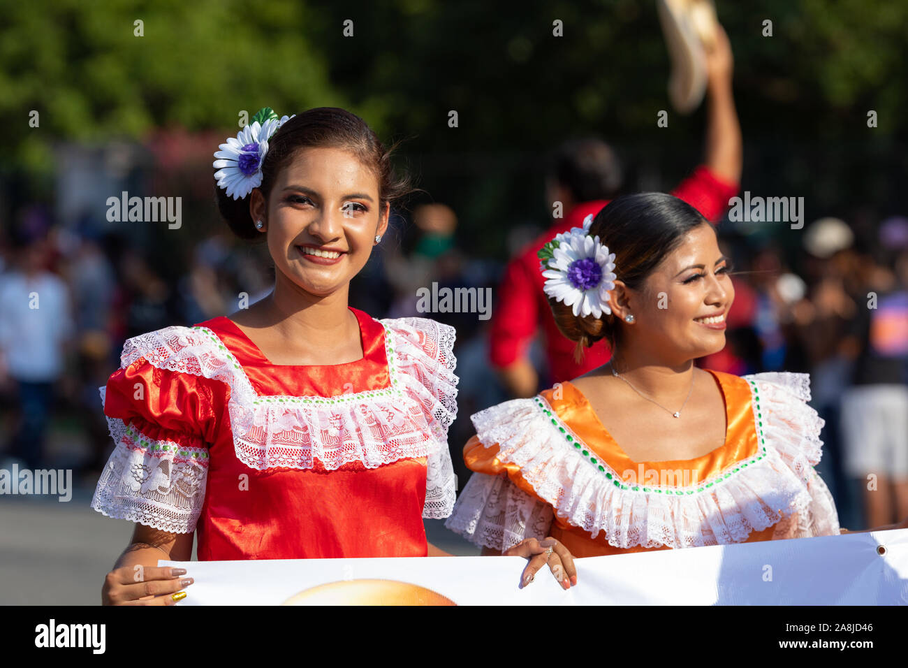 Washington DC, USA - September 21, 2019: The Fiesta DC, Salvadorean ...