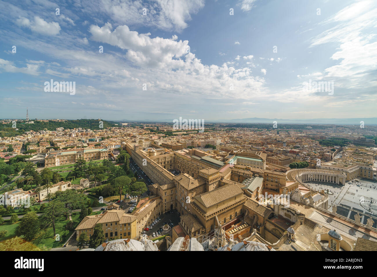 Aerial view of the vatican hi-res stock photography and images - Alamy