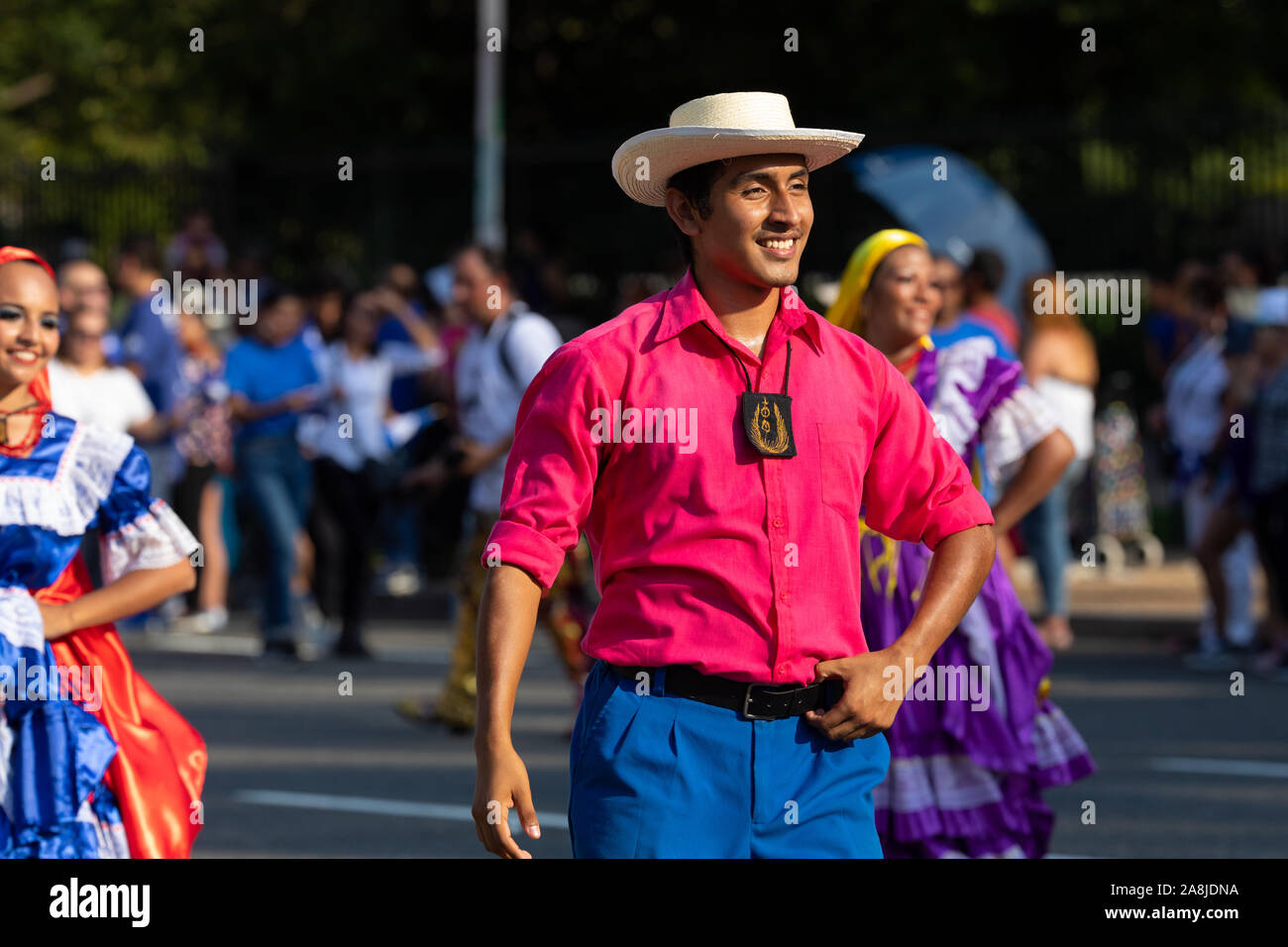 Washington DC, USA - September 21, 2019: The Fiesta DC, Salvadorean ...