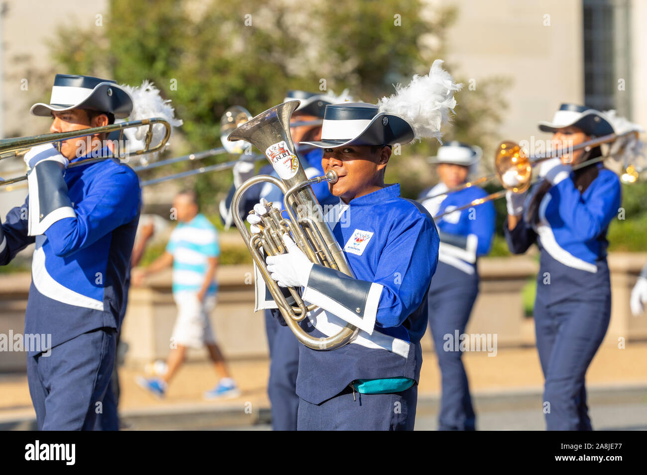 Washington DC, USA - September 21, 2019: The Fiesta DC, Members of ...