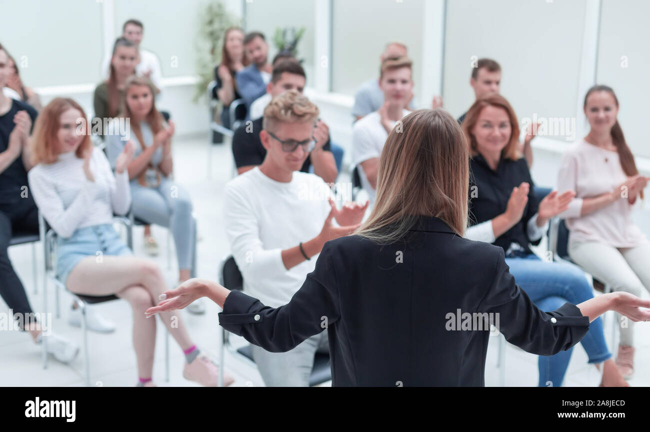 background image of the seminar in the conference room of the business ...