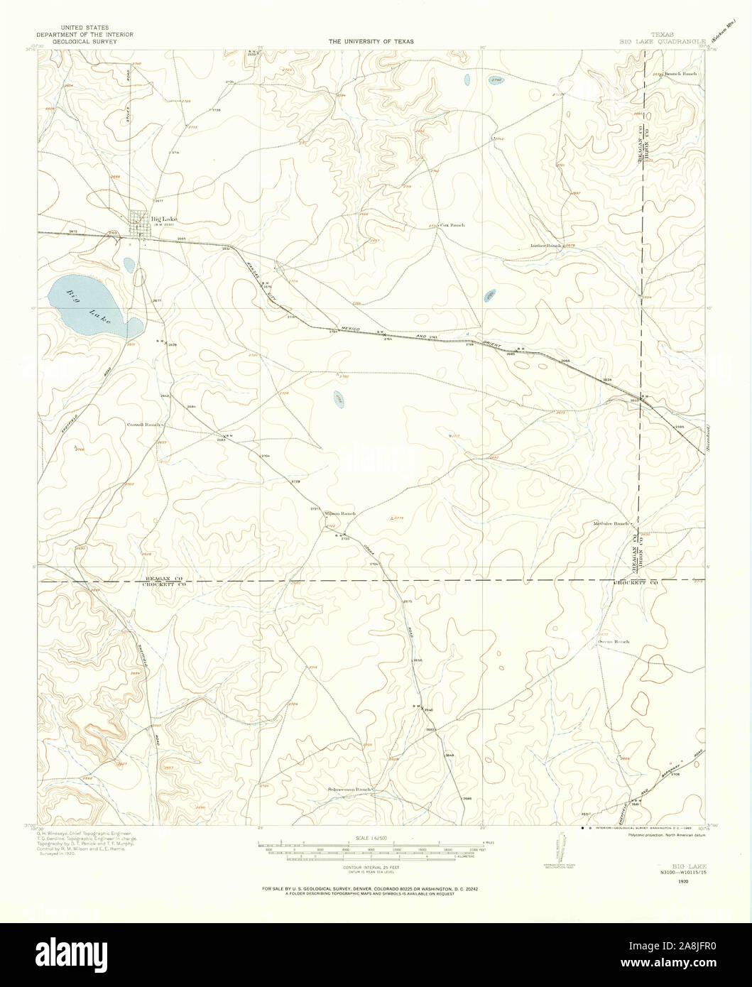 Map of big lake texas hi-res stock photography and images - Alamy
