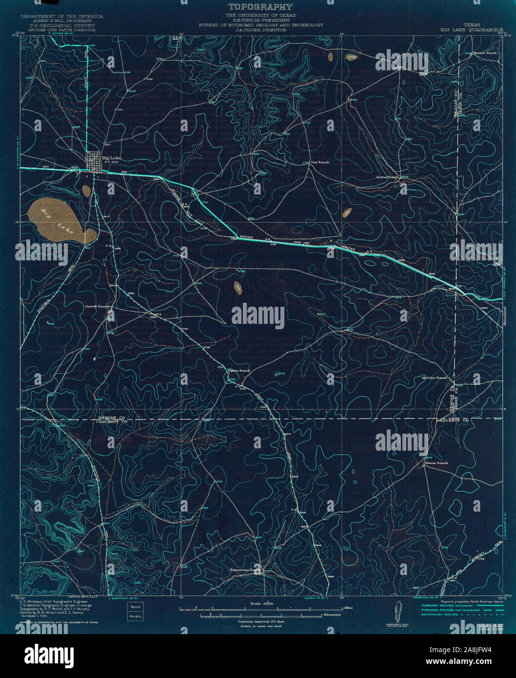 Big lake texas map hi-res stock photography and images - Alamy