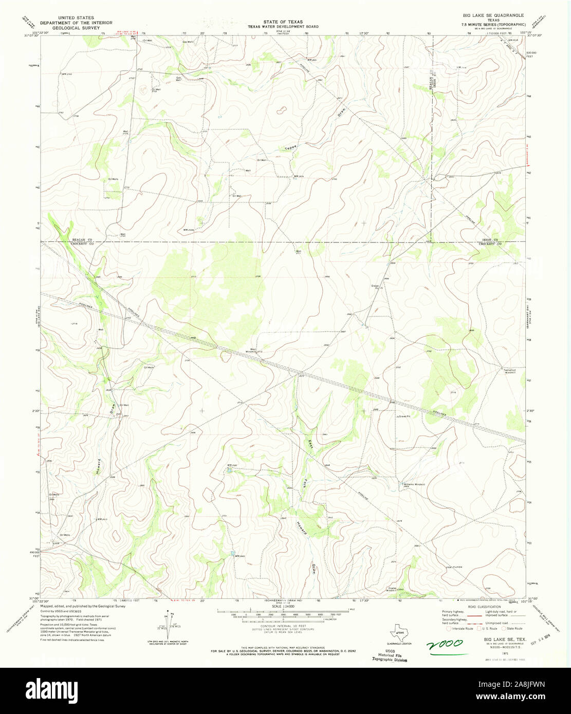 Big lake texas map hi-res stock photography and images - Alamy