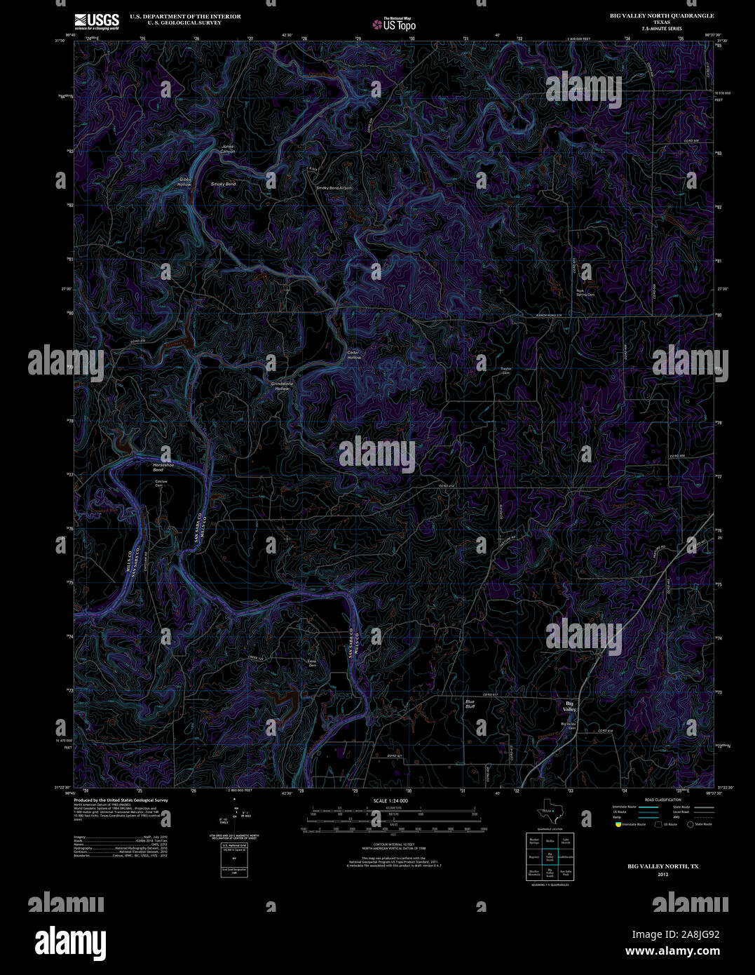 Big valley map hi-res stock photography and images - Alamy