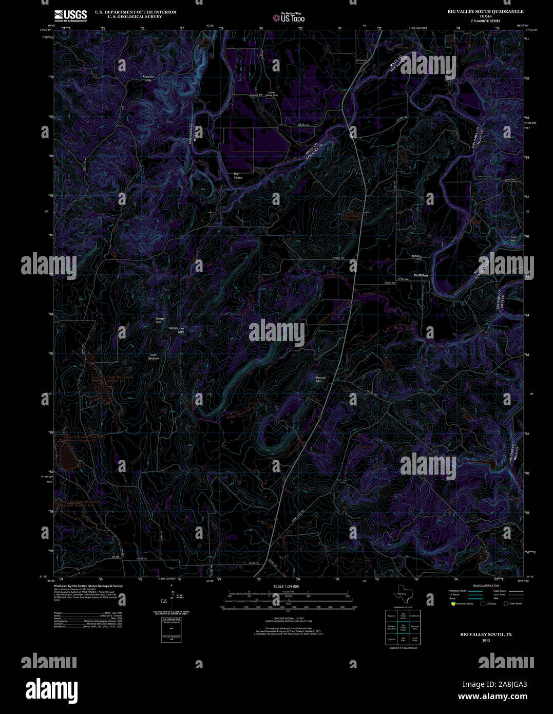 Big valley map hi-res stock photography and images - Alamy