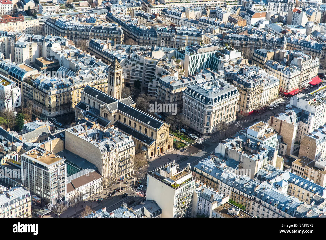 Paris aerial view 15th hi-res stock photography and images - Alamy