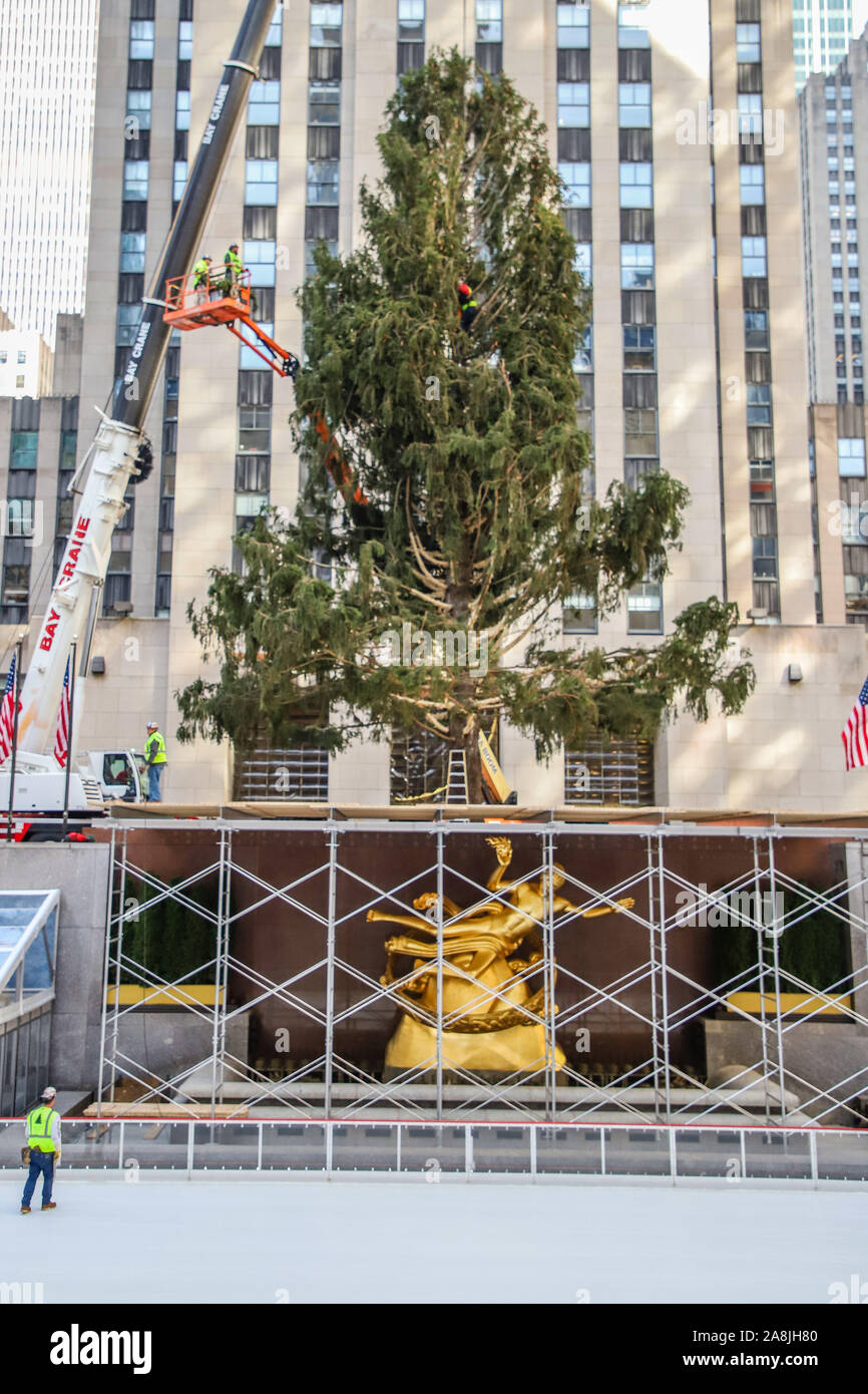 New York, NEW YORK, ESTADOS UNIDOS. 9th Nov, 2019. Rockefeller Center ...