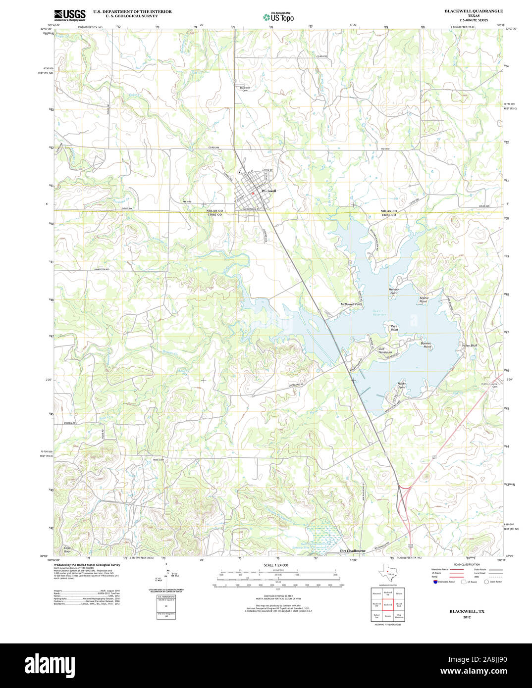 Blackwell texas map hi-res stock photography and images - Alamy