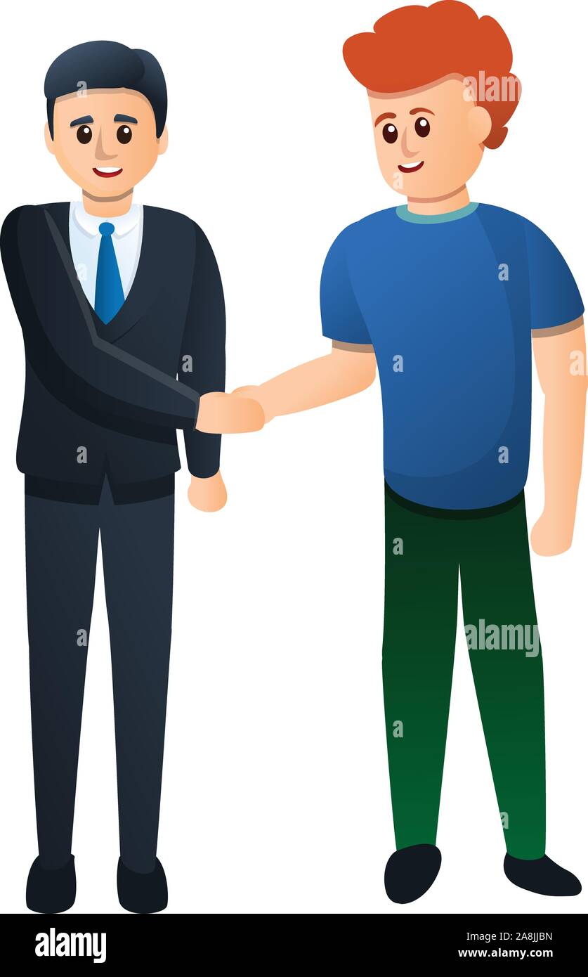 Manager take winner icon. Cartoon of manager take winner vector icon ...